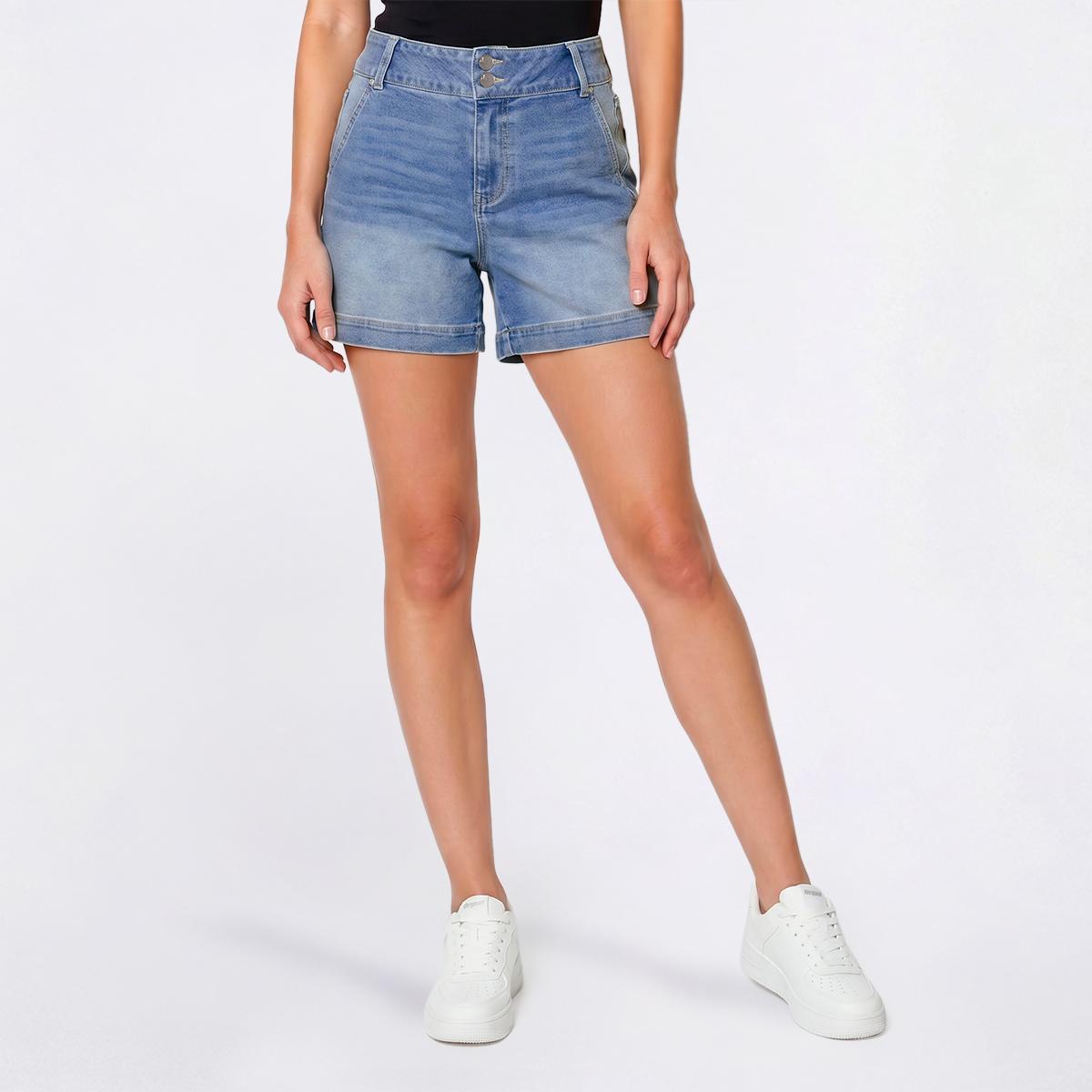 Click here for Womens d.jeans(R) High Rise Double Button Denim Sh... prices